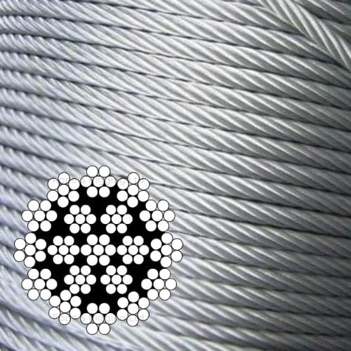 19×7 Anti-Rotational Galvanised Wire Rope – Rope And Rigging LTD