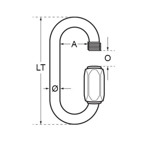 Standard Maillon Rapide – Stainless Steel – Rope And Rigging LTD