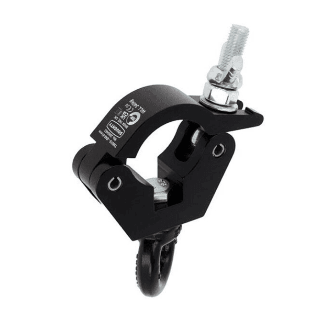 Doughty Black Slimline Hanging Clamp With M12 Eye 340kgs – Rope And ...